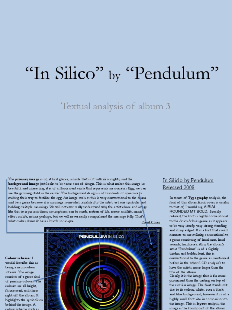 CD Analysis 3 Pendulum in Silico | PDF | Typefaces | Color