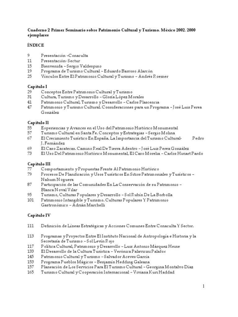 Cuadernos de Patrimonio Cultural y Turismo (Cuaderno 2) | PDF | Turismo | Bienes (Ley)