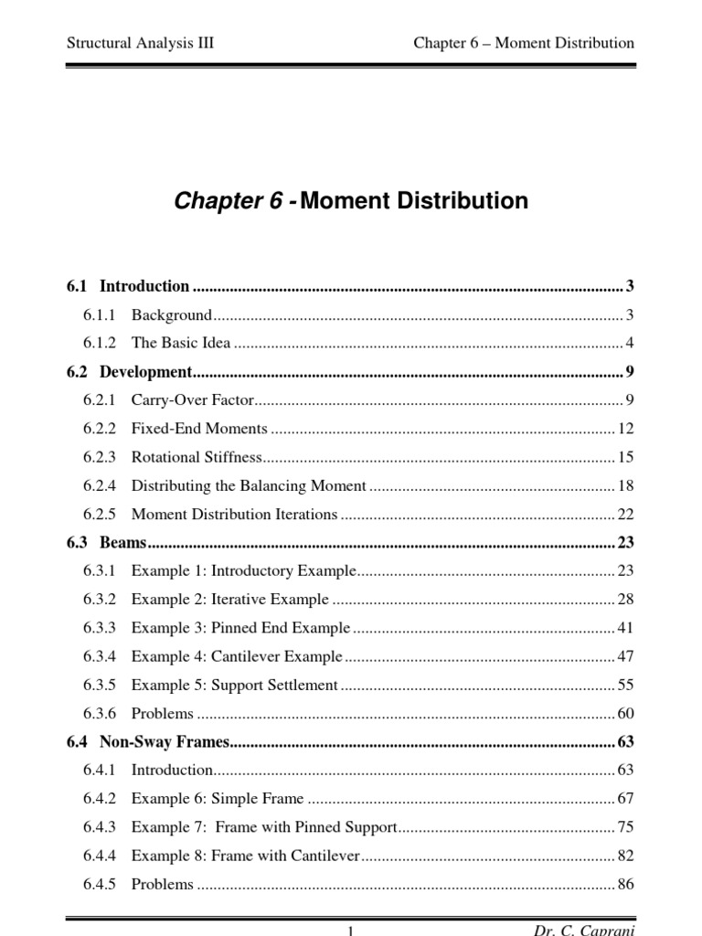 6 - Moment Distribution | PDF