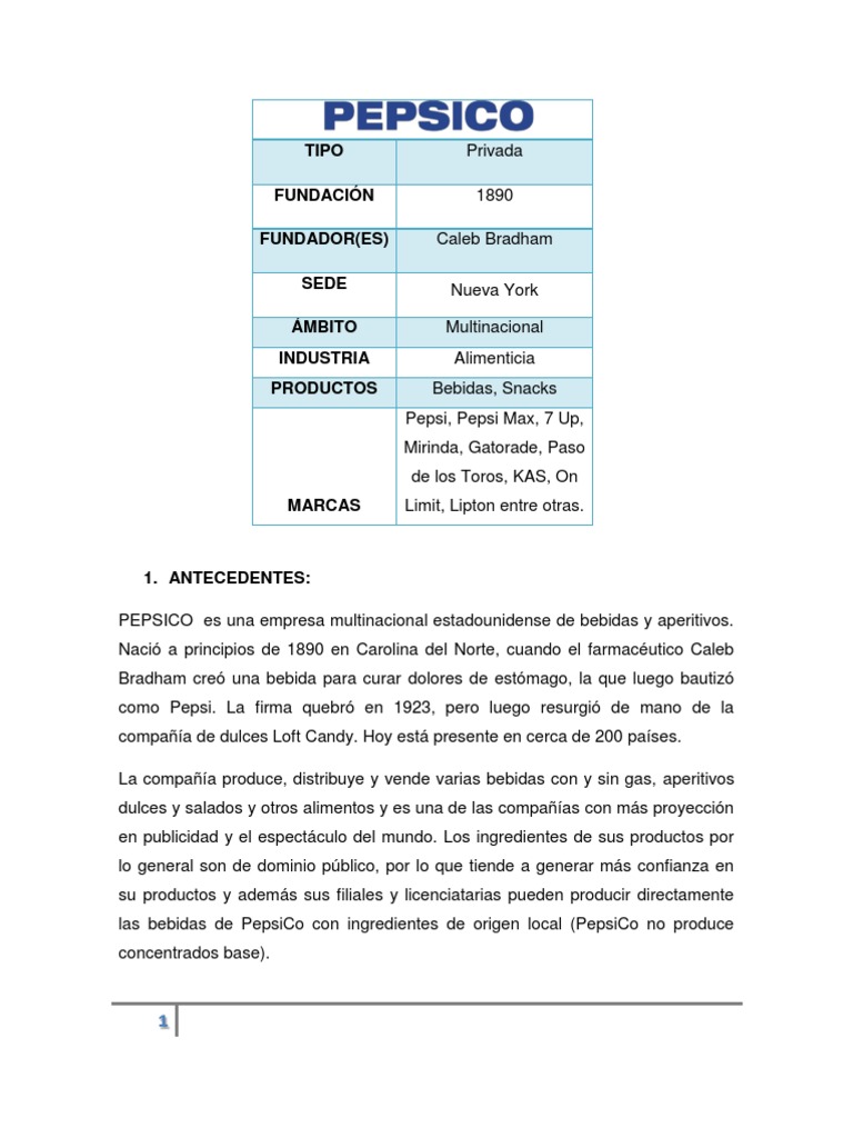 Pepsi Oficial | PDF | Pepsi Co | Pepsi
