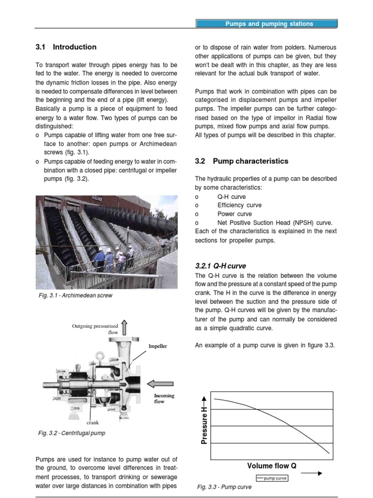 Pumps and Pumping Stations | PDF | Pump | Fluid Dynamics
