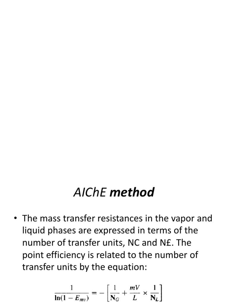 Mass Transfer-Distillation Design | Download Free PDF | Pressure | Drop ...