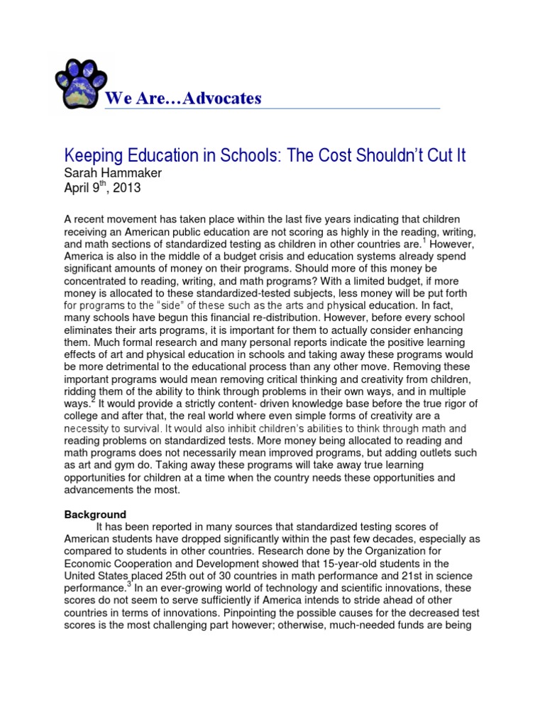 Issue Brief Template Sec 28 | No Child Left Behind Act | Teachers