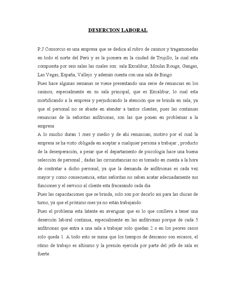 Desercion Laboral | PDF | Motivación | Motivacional