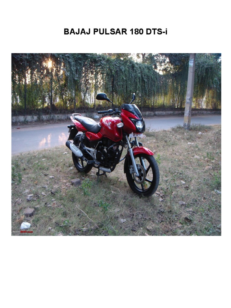 Bajaj Pulsar 180 Dts-I | PDF | Engines | Rotating Machines