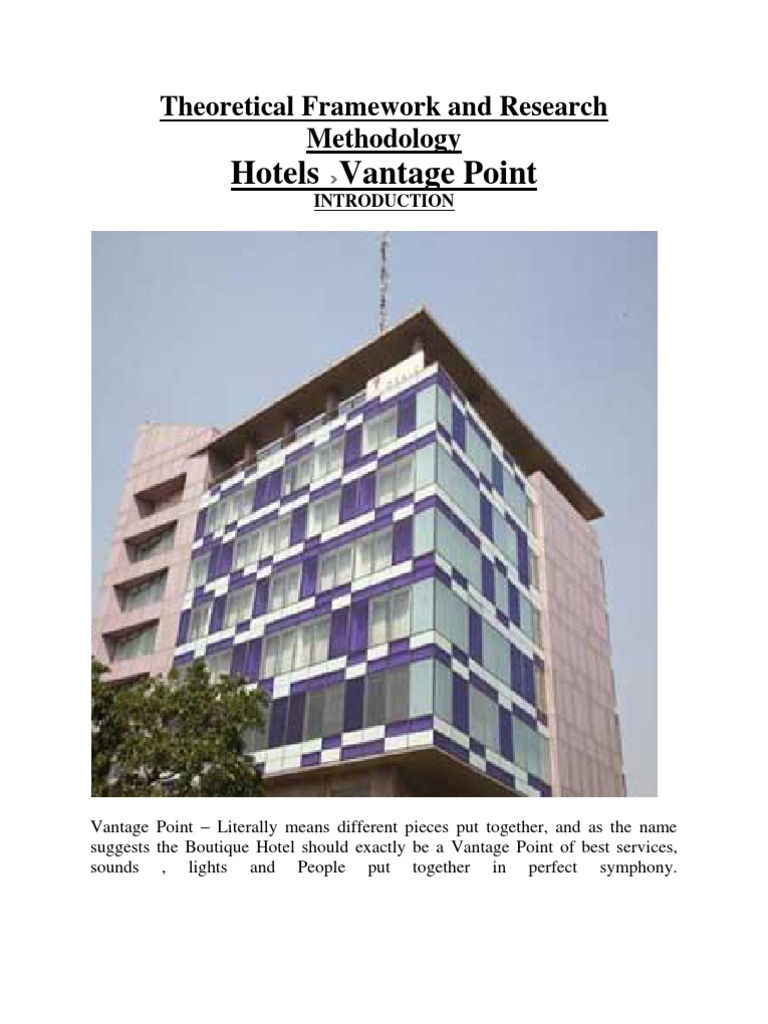 Theoretical Framework and Research Methodology | PDF | Hotel | Motel
