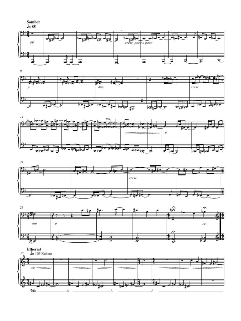 Musical Score with Dynamic Markings | PDF
