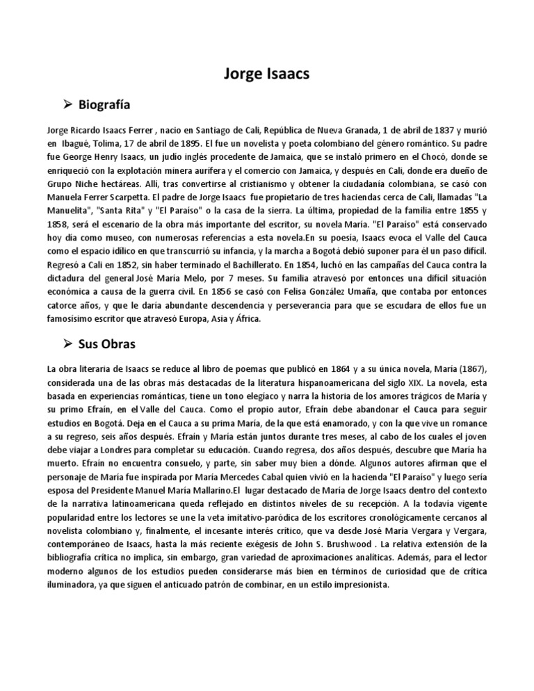 Jorge Isaacs | PDF