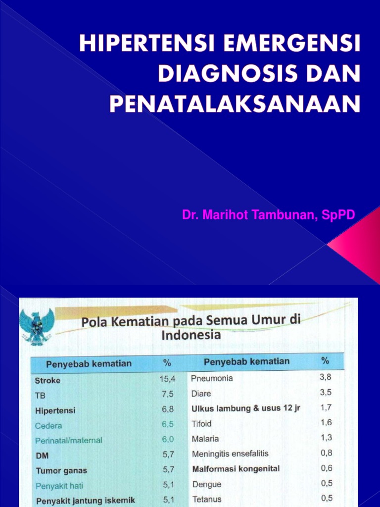 Hipertensi Emergensi Diagnosis Dan Penatalaksanaan - PPSDM - 250413 | PDF