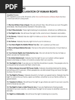 30 Basic Human Rights List | PDF | Human Rights | Rights
