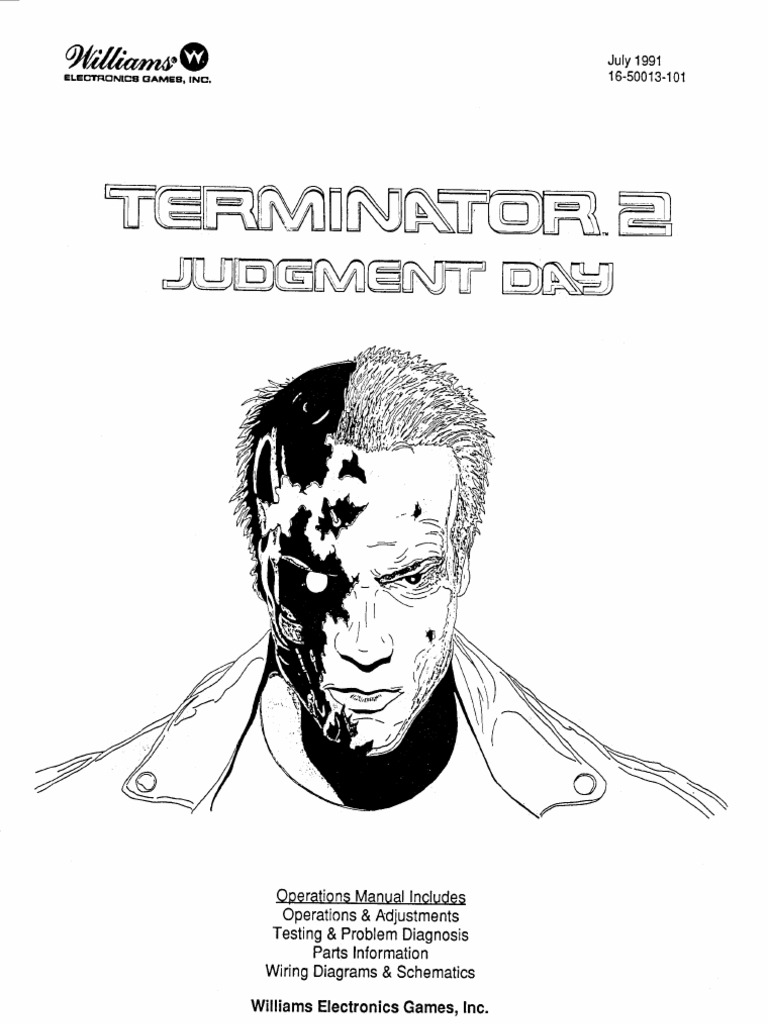 Terminator 2 Judgement Day Operations Manual | PDF