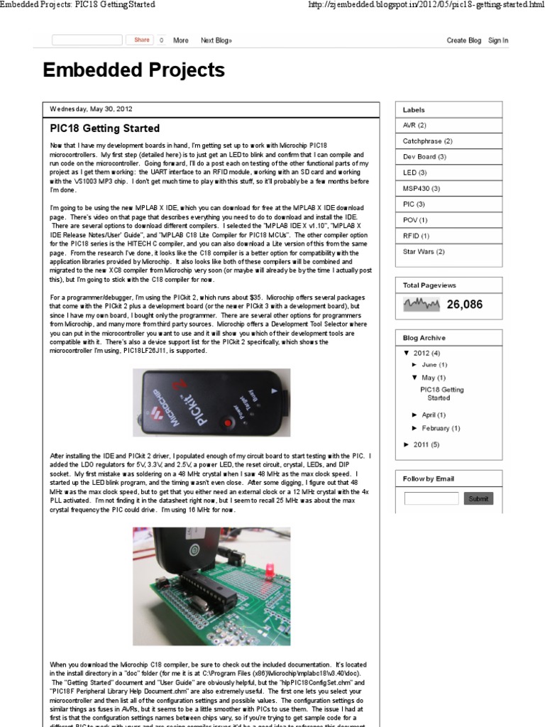 PIC18 Microcontroller Setup Guide | PDF | Digital Electronics | Central Processing Unit