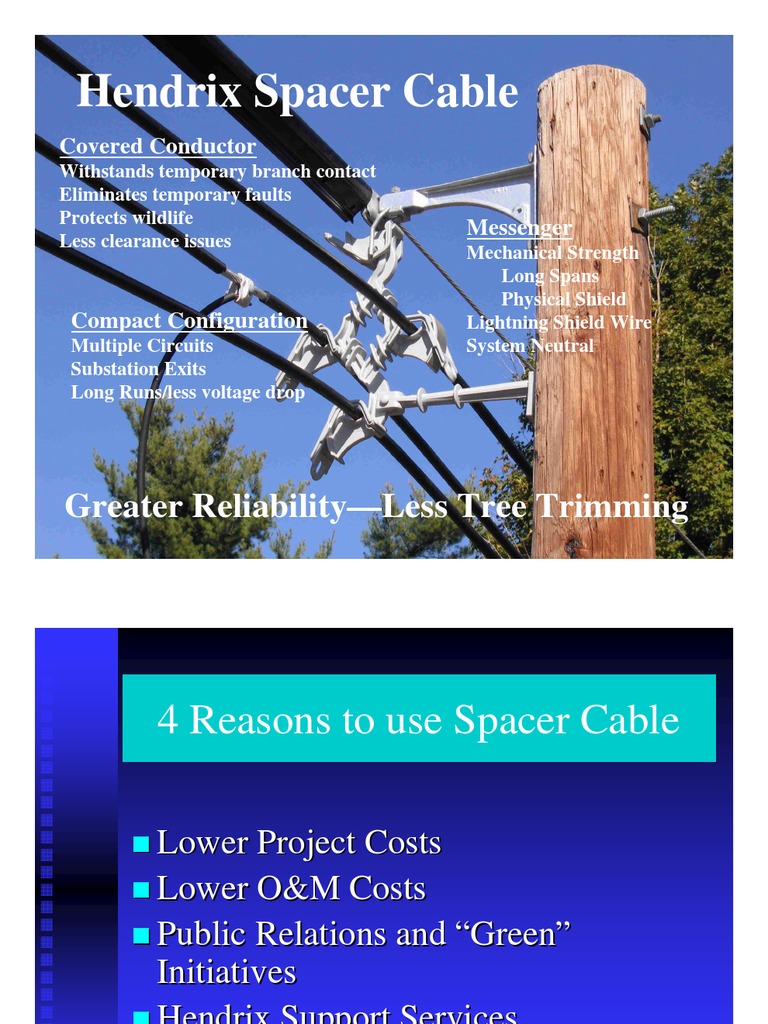 Hendrix Spacer Cable-2 | PDF | Cable | Electrical Substation