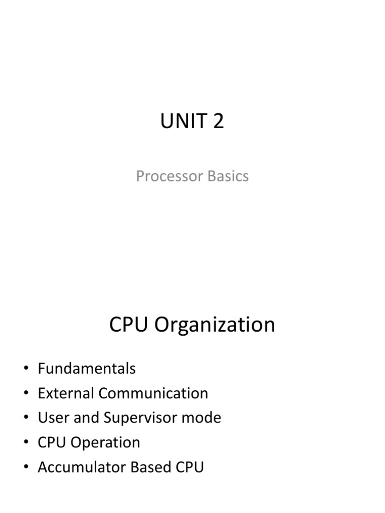 Unit 2 | PDF | Instruction Set | Central Processing Unit