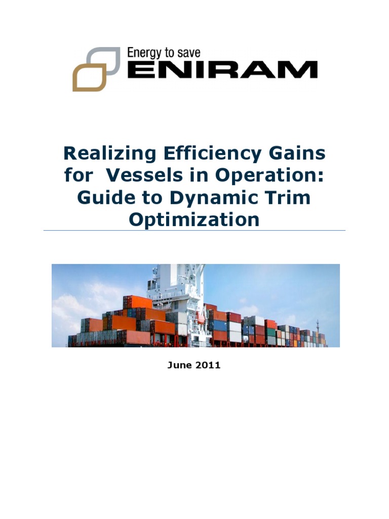 ENIRAM_Guide to dynamic trim optimization 280611.pdf | Computational ...