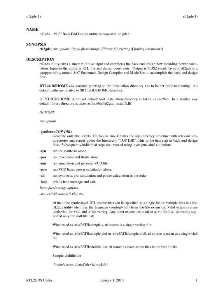 RTL 2 Gds | PDF | Library (Computing) | Scripting Language