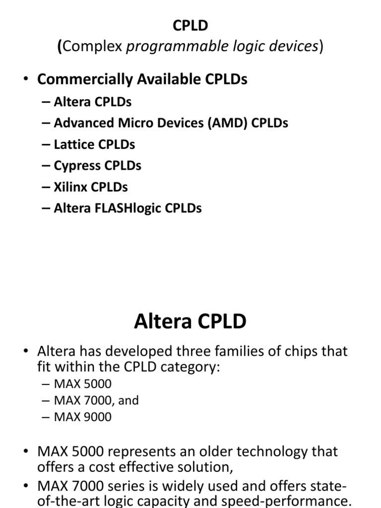 CPLD | PDF | Field Programmable Gate Array | Computer Memory