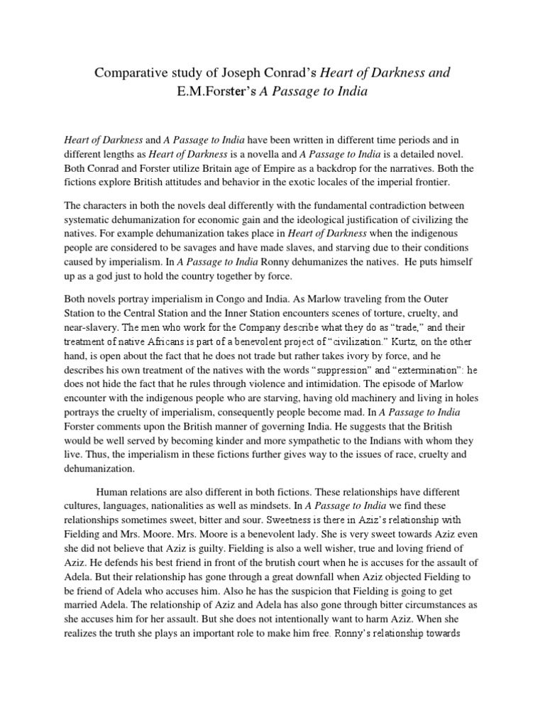 Comparative Analysis of Imperialism in Fiction | PDF | Heart Of Darkness