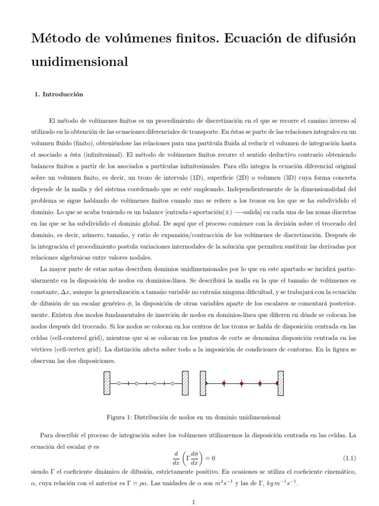 Metodode Volumenes Finitos | PDF | Ecuaciones | Integral