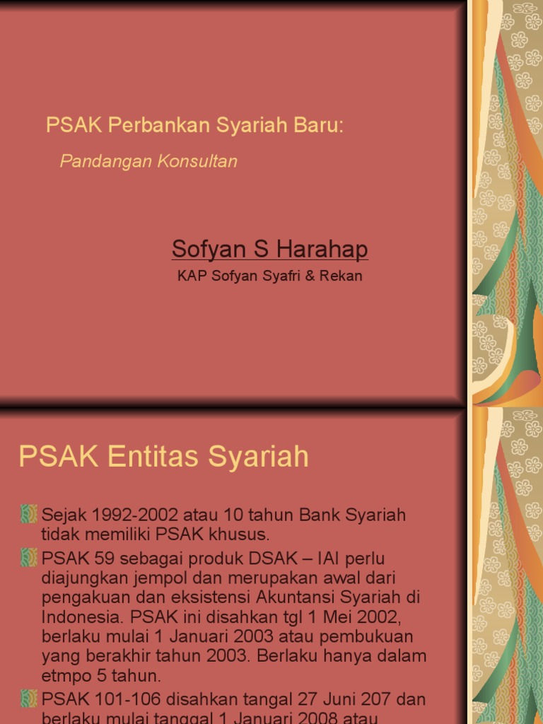 Userfile - PSAK Bank Syariah | PDF