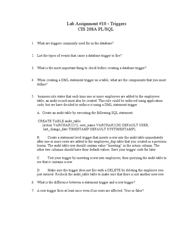Lab 10 Fa10 | Download Free PDF | Sql | Computer Programming
