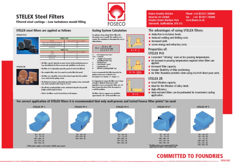 STELEX | Download Free PDF | Casting (Metalworking) | Steel