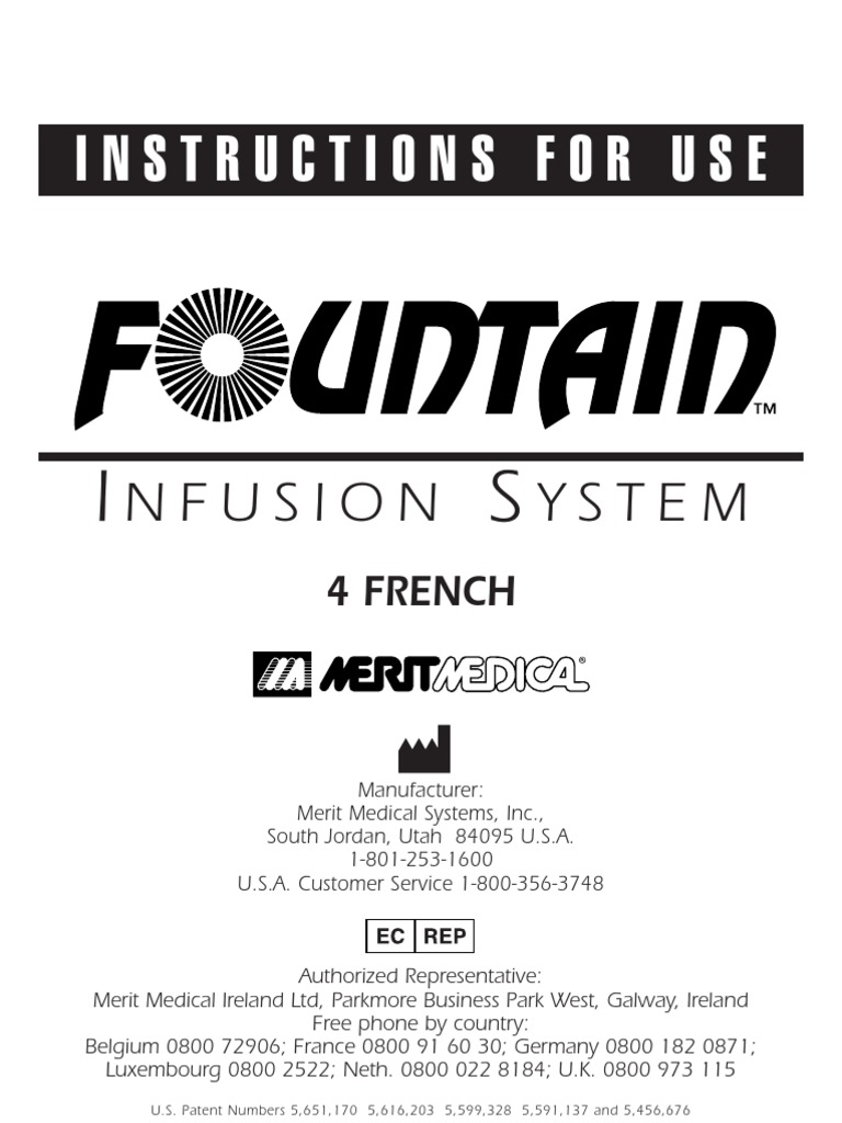 Instructions For Use: Nfusion Ystem | PDF | Medical Equipment | Medicine