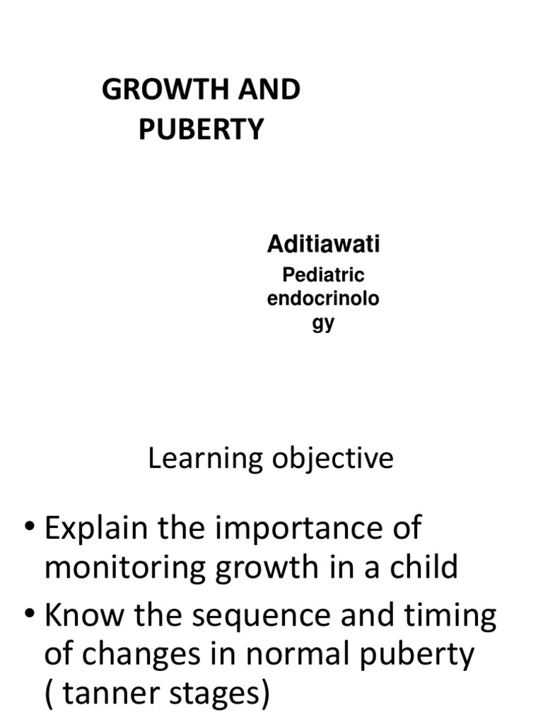 Growth Puberty Pdf Puberty Organ Anatomy