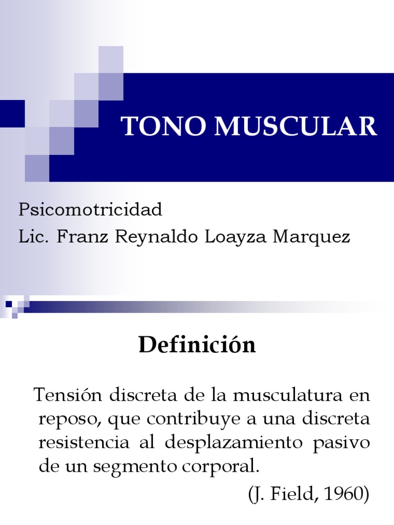 Tono Muscular | PDF