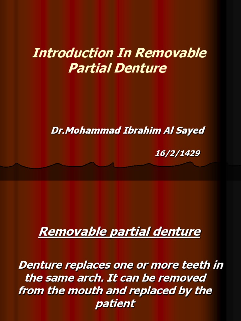 Classification of Partially Edentulous Arches | PDF | Dentures ...