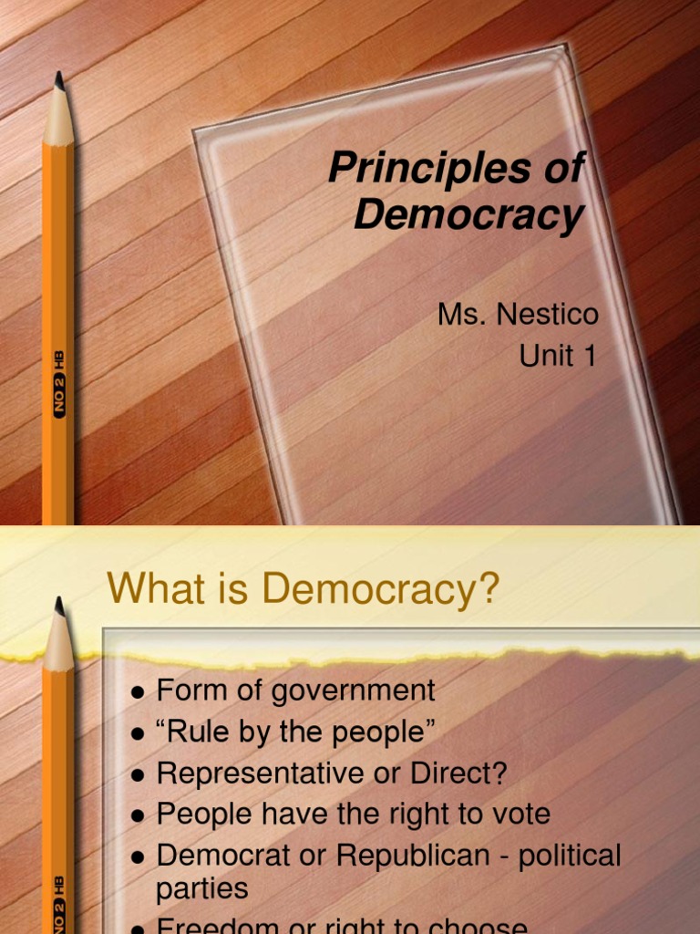 Principles of Democracy: Ms. Nestico Unit 1 | PDF | Natural And Legal ...