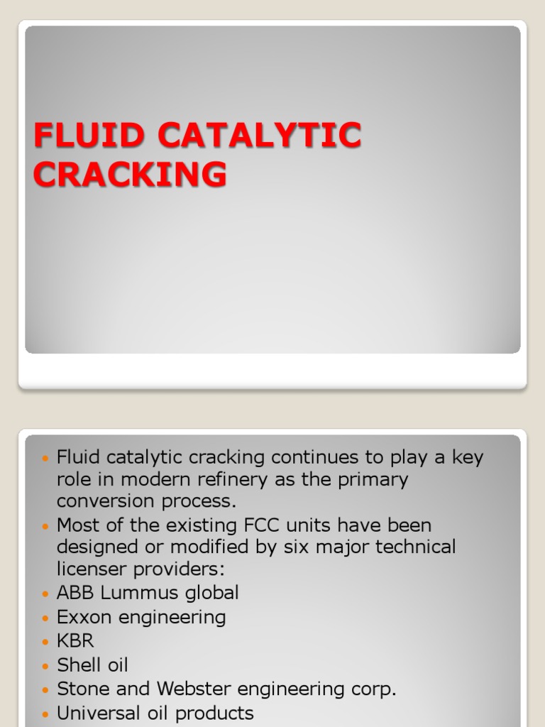 FCC Unit | PDF | Physical Sciences | Chemical Engineering