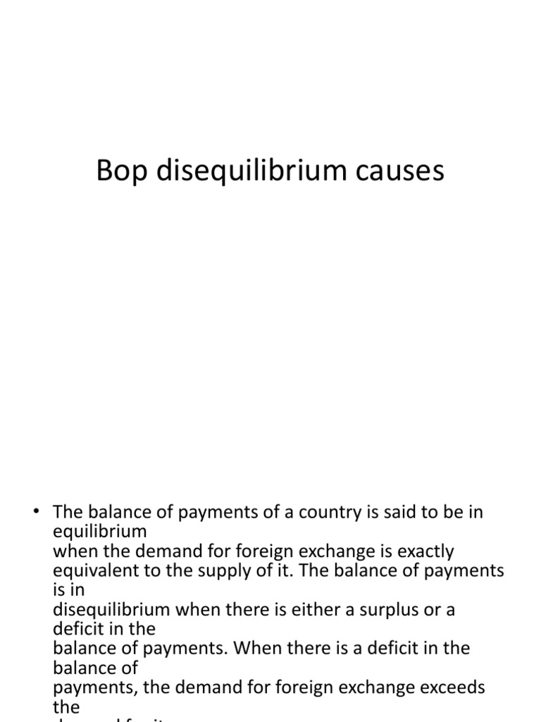Bop Disequilibrium Causes | PDF | Economic Equilibrium | Balance Of ...