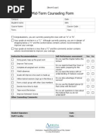Student Counselling Form Template | PDF