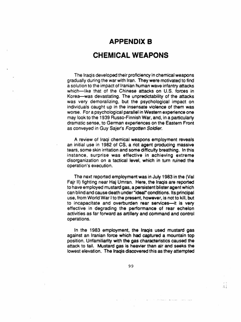 USMC: Lessons Learned From The Iraq-Iran War (Appendix B) | PDF ...