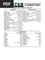 Rolemaster Spell List Index Alphabetical | PDF | Magic (Paranormal ...