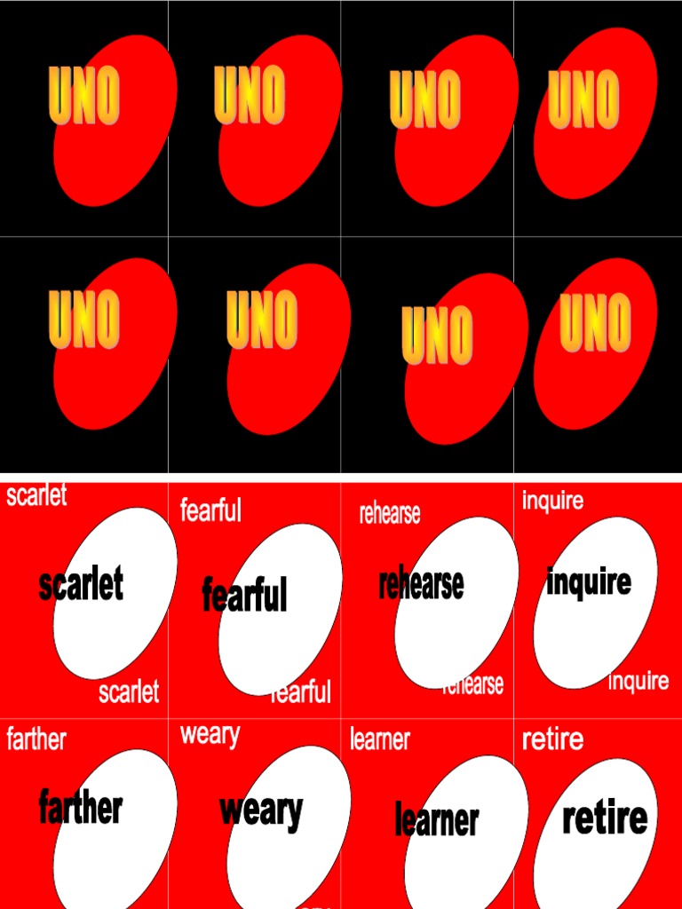 Uno Word Study Game | PDF