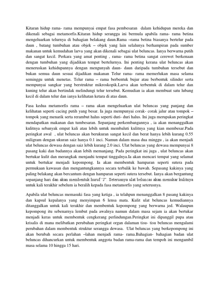 Kitaran Hidup Rama | PDF