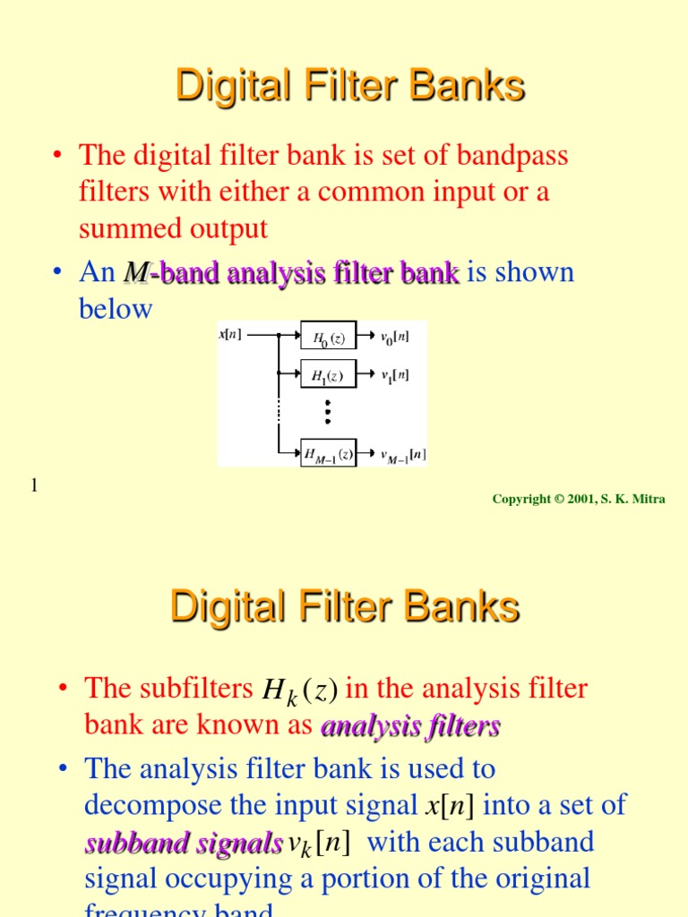 Digital Filter Banks | PDF | Discrete Fourier Transform | Systems Theory