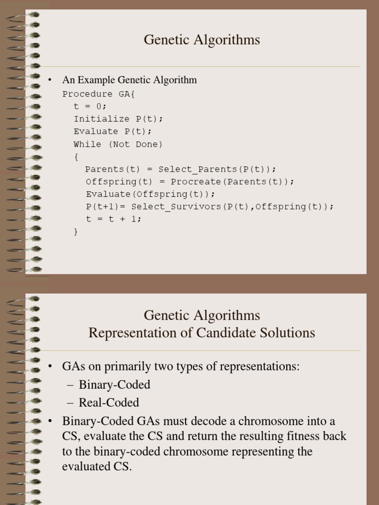 Genetic Algorithm | PDF | Fitness (Biology) | Genetic Algorithm