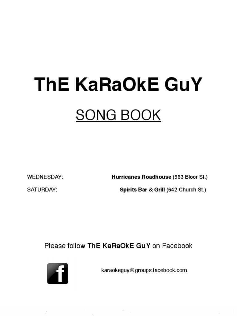 Karaoke Book 2013
