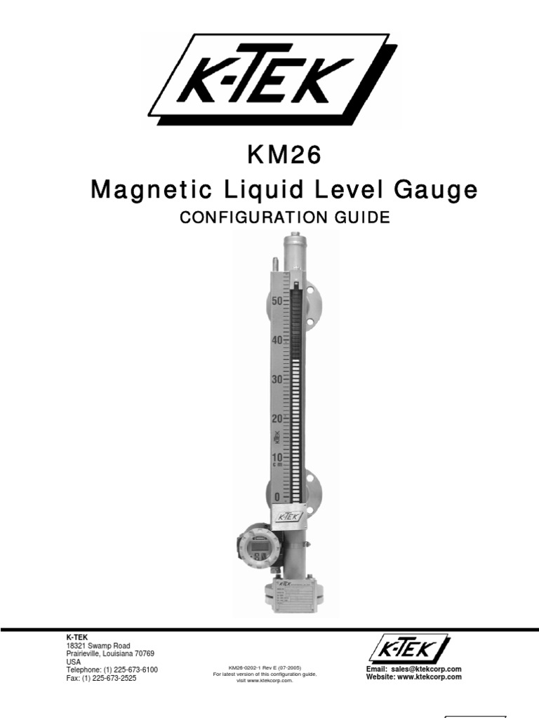 KM26 Configuration Guide PDF | PDF | Technology & Engineering
