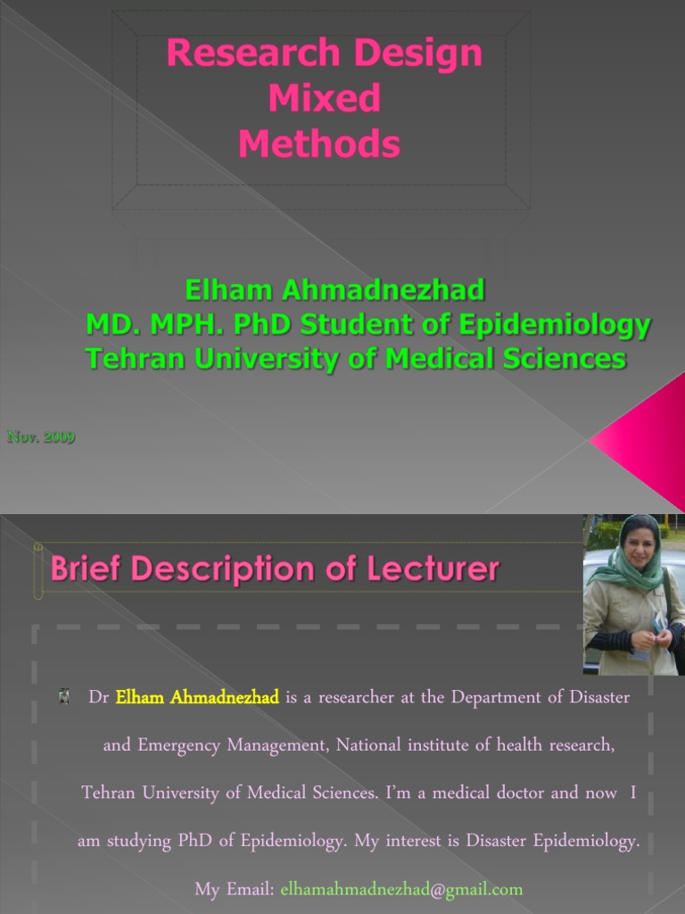 Research Design Mixed Method | PDF | Qualitative Research ...