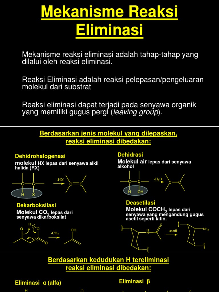 Mekanisme Reaksi Eliminasi | PDF | Kesehatan Holistik