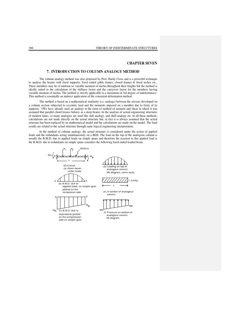 Chapter Seven 7. Introduction To Column Analogy Method | PDF | Truss ...