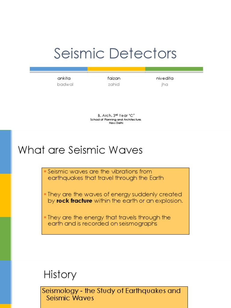Seismic Waves and Detectors Guide | PDF