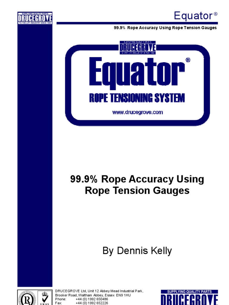 Elevator Rope Tension Gauage - Equator - 99.9% Article | PDF | Elevator ...