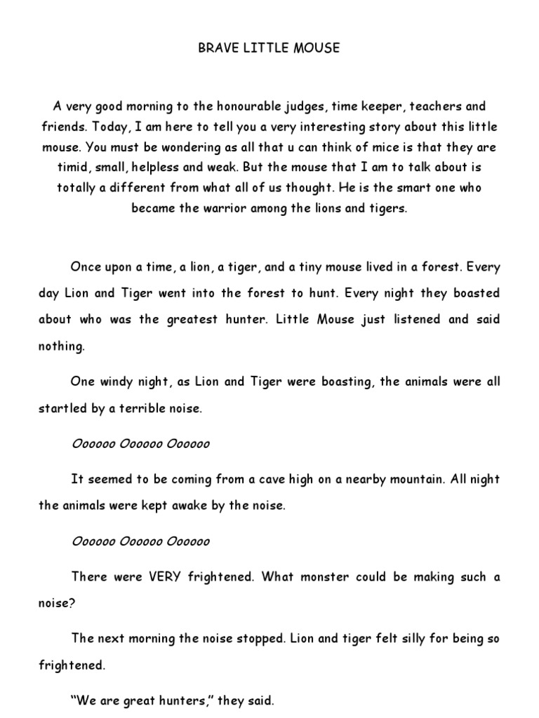 Brave Little Mouse | PDF | Leisure