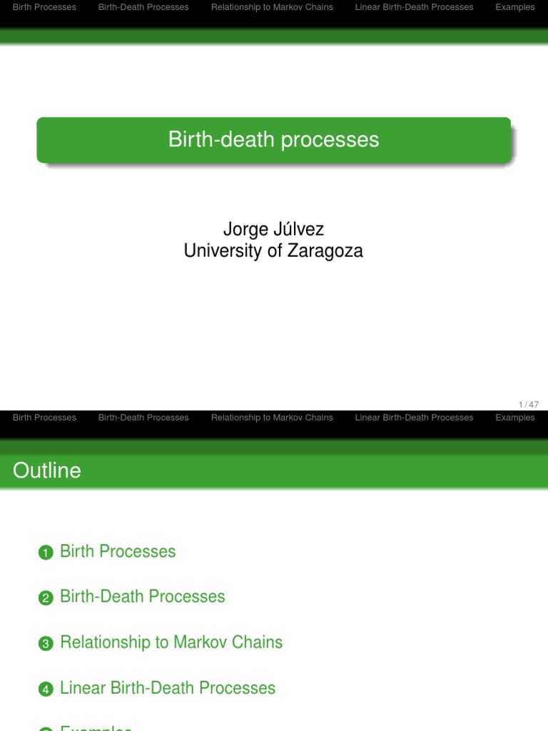 2 Birth Death | PDF | Stochastic Process | Markov Chain