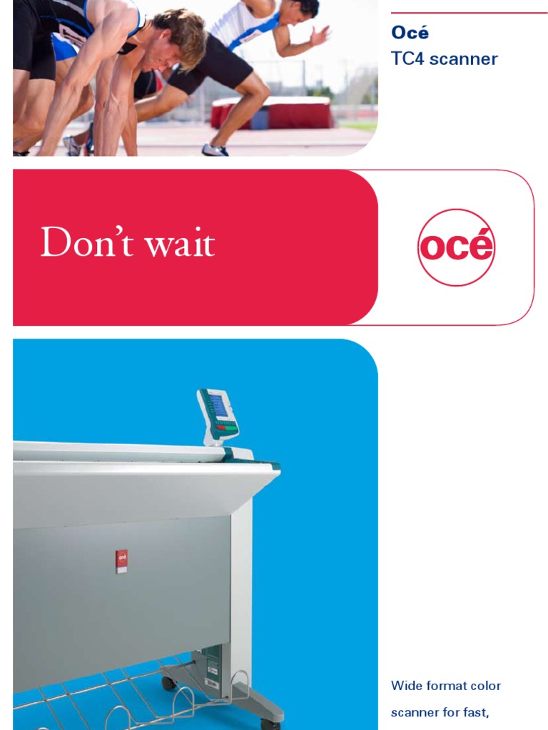 Oce TCS4 Genis Format Tarayici | PDF | Image Scanner | Media Technology